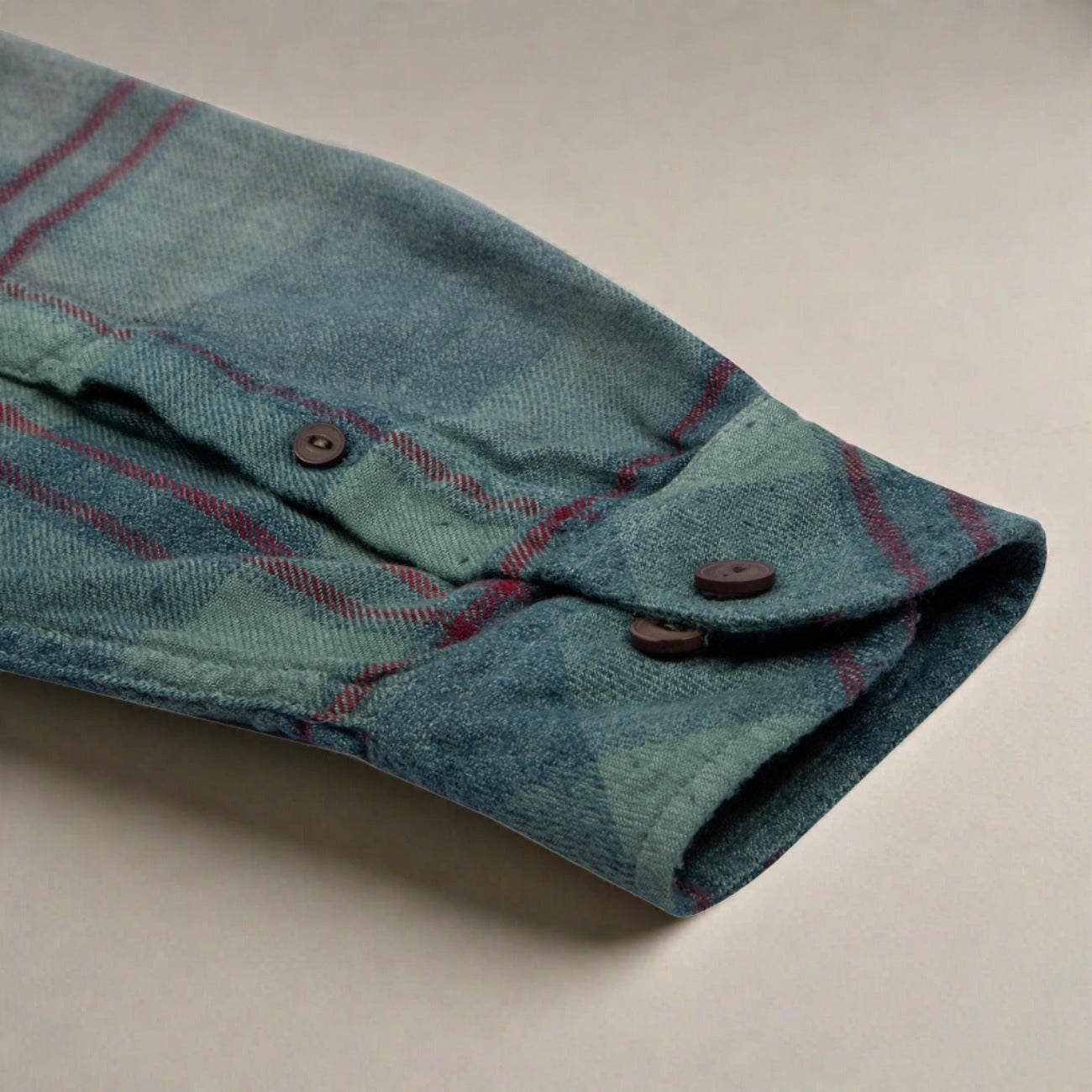 Hunter Green Check Overdyed Enzyme Wash Shirt – Thestiffcollar.com